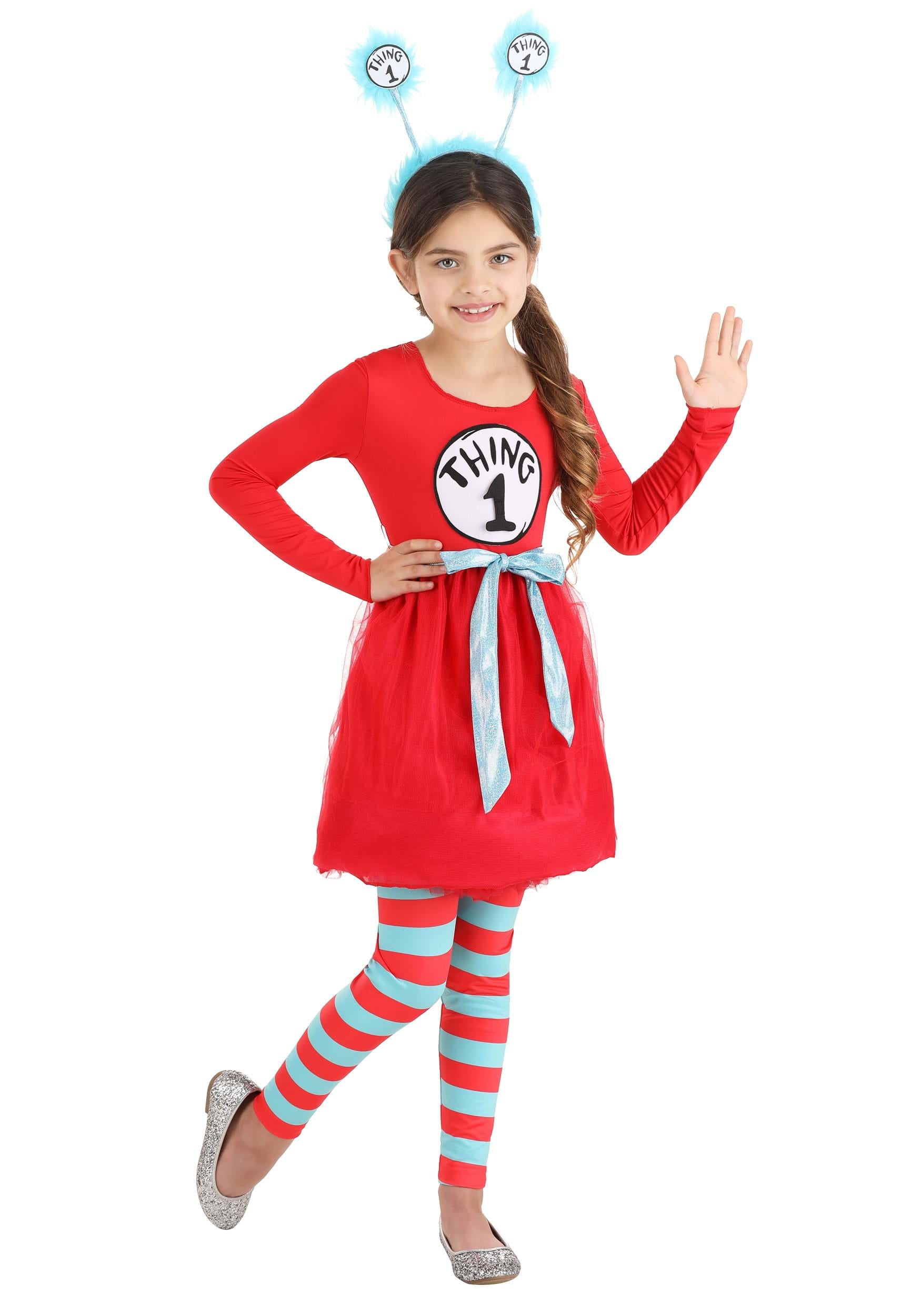 Dr. Seuss Thing 1 & 2 Girls Costume - Walmart.com