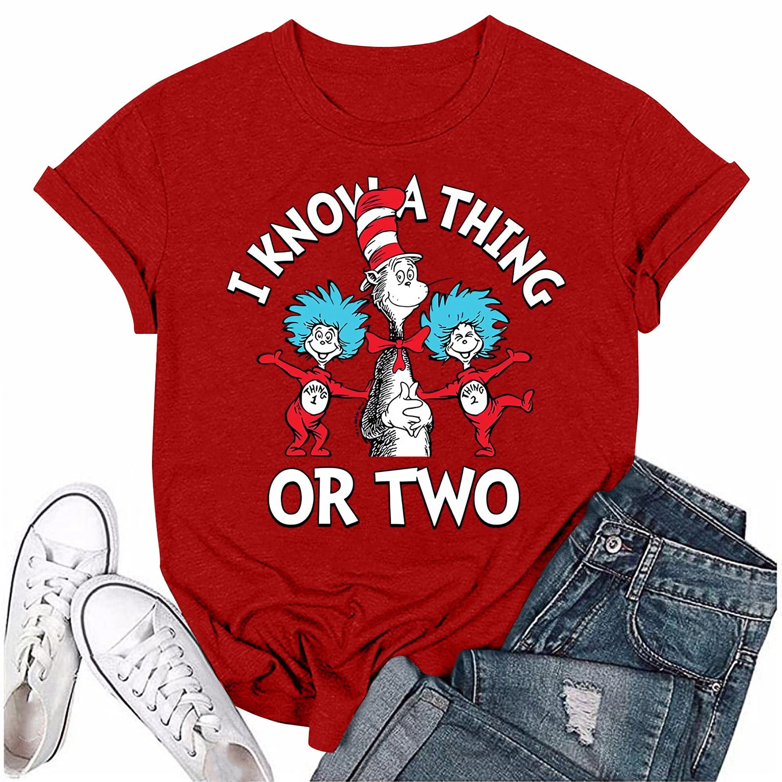 Dr. Seuss Thing 1 Thing 2 Costume Tees for Boys & Girls - Walmart.com