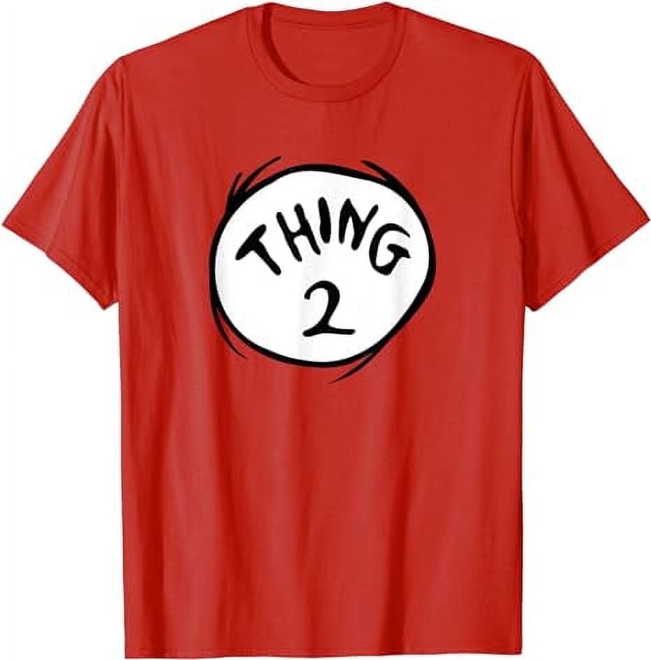 Dr. Seuss Thing 2 Emblem T-Shirt, Red Color, Size XL - Walmart.com