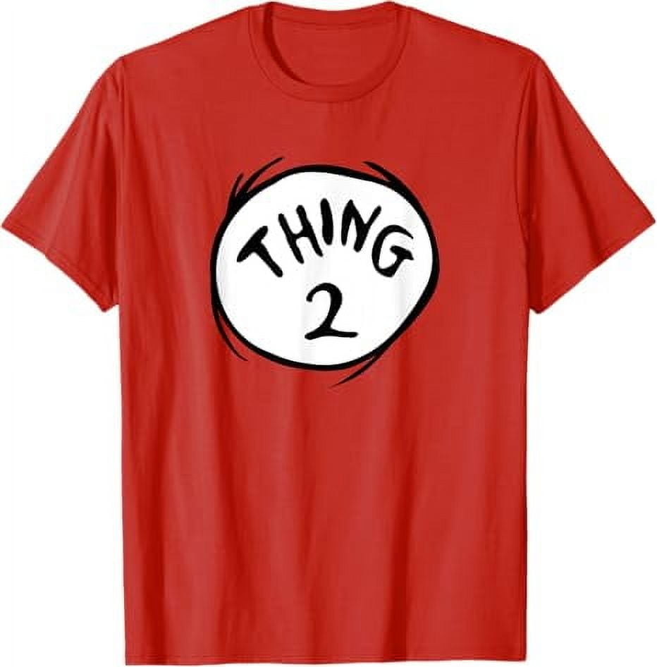 Dr. Seuss Thing 2 Emblem T-Shirt - Walmart.com