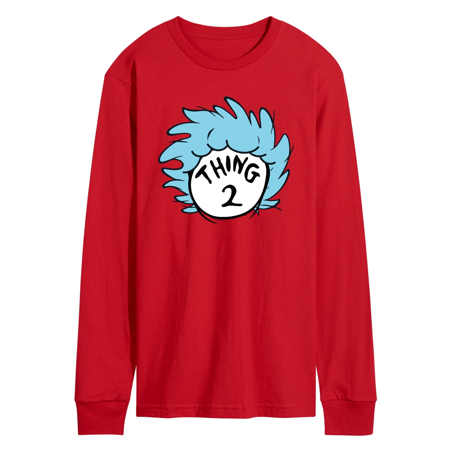 Dr. Seuss - Thing 2 - Men's Long Sleeve Graphic T-Shirt - Walmart.com