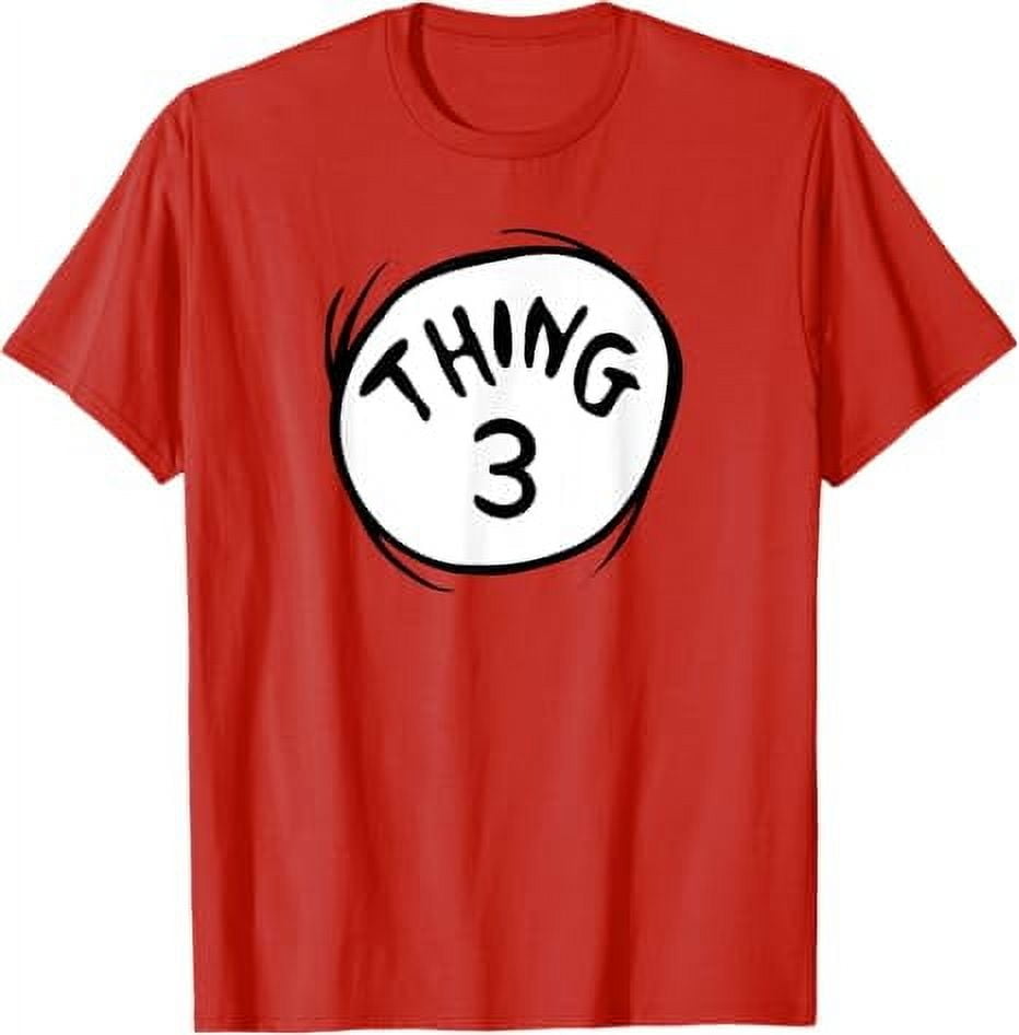 Dr. Seuss Thing 3 Emblem T-Shirt - Walmart.com