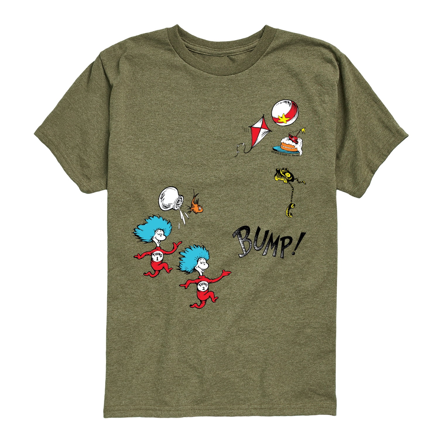 Dr. Seuss - Thing Faux - Youth Boys Short Sleeve Graphic T-Shirt ...