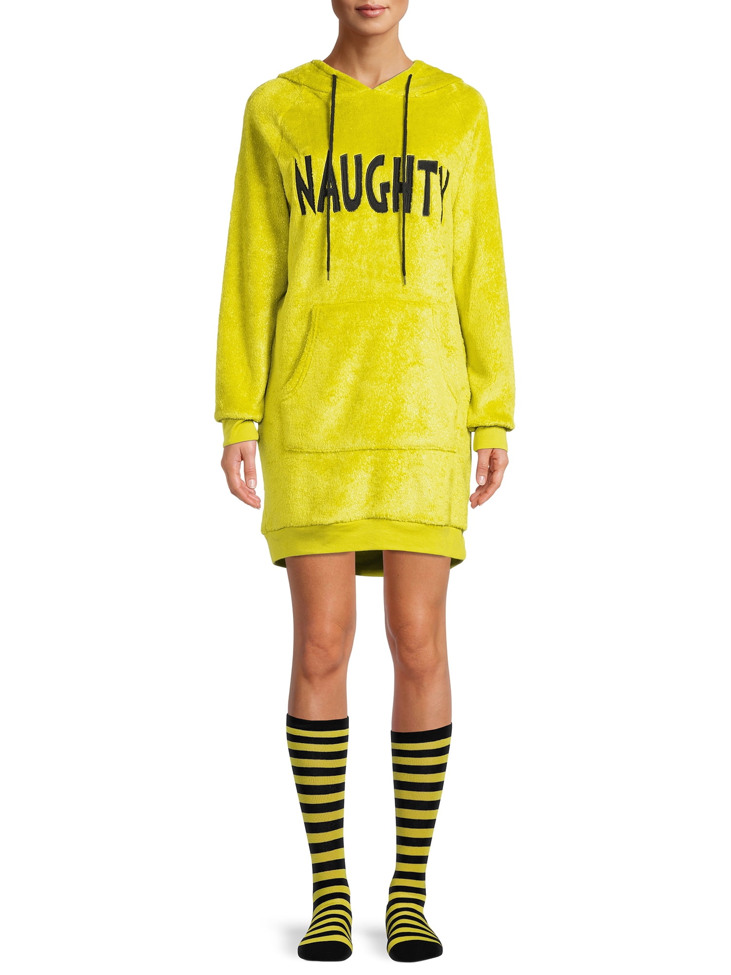 Dr. Seuss women's Grinch Sleep Lounger - Cozy Hooded Lounger - Walmart.com