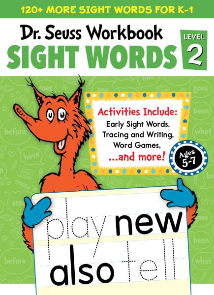 Pre-Owned Dr. Seuss Workbooks: Dr. Seuss Sight Words Level 2 Workbook ...