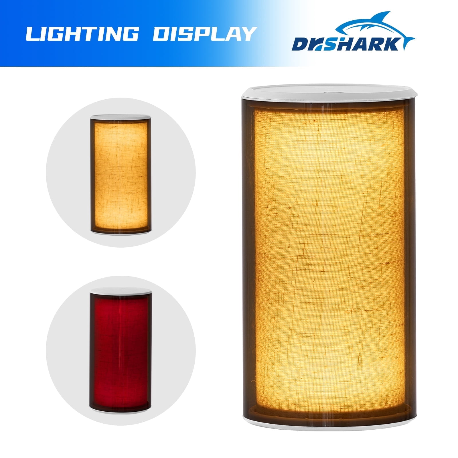 Dr. Shark 2-Light Table Lamp with Gravity Sensor and Rechargeable ...