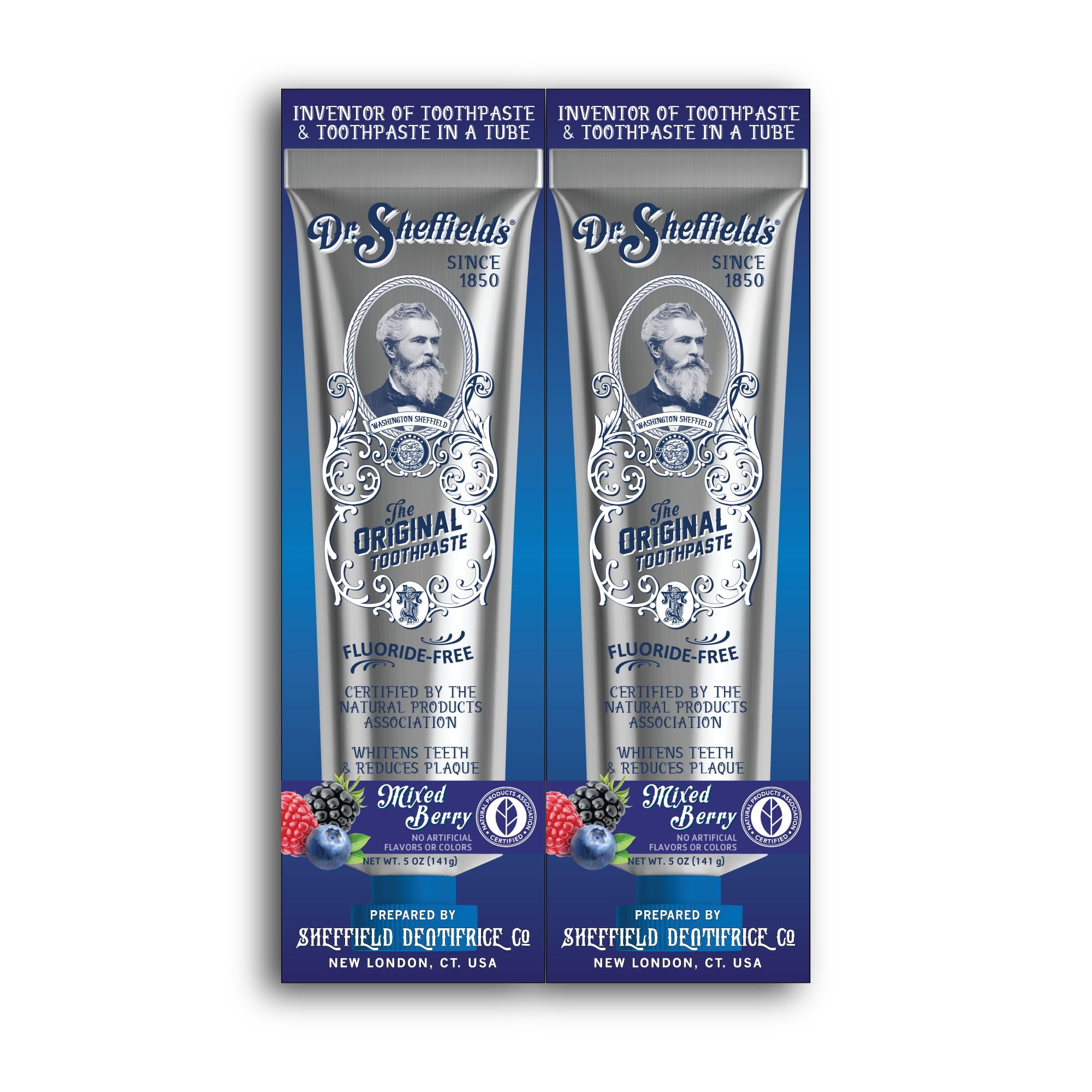 Dr. Sheffield’s Certified Natural SSF20 Toothpaste (Mixed Berry ...