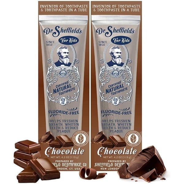 Dr. Sheffield's Certified Natural Toothpaste, Chocolate Flavor ...