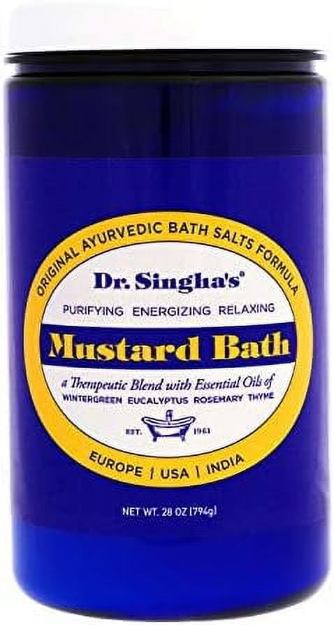 Dr. Singha's Mustard Bath Salts, Therapeutic Bath Detox, 28 Ounce ...