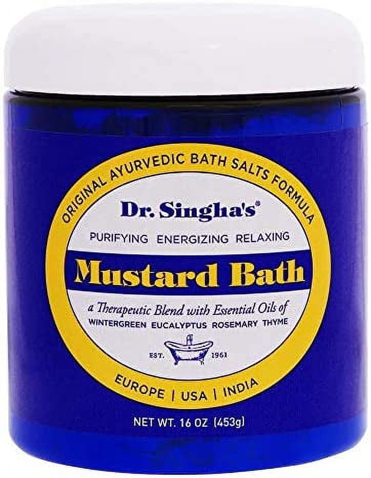 Dr. Singha's Mustard Bath, Therapeutic Bath Salts (16 Ounce) - Walmart.com