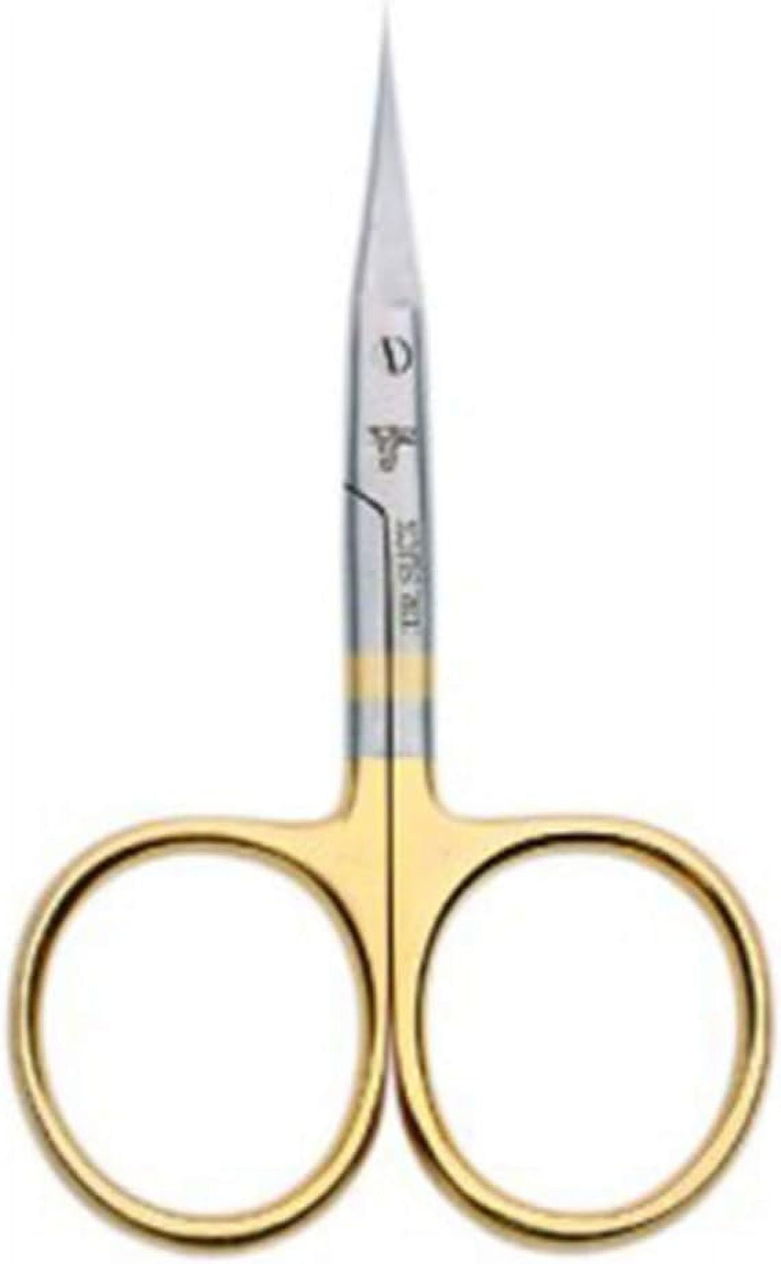 Dr. Slick Arrow Scissor, 3-1/2", Gold Loops, MicroTip, Straight ...