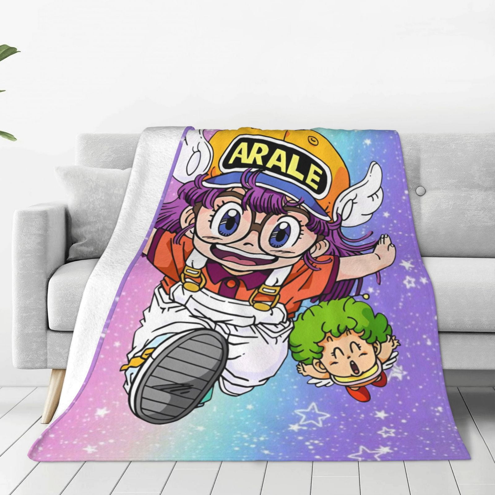 Dr. Slump Arale Norimaki Throw Blanket Couch Bed Sofa Soft Lightweight ...