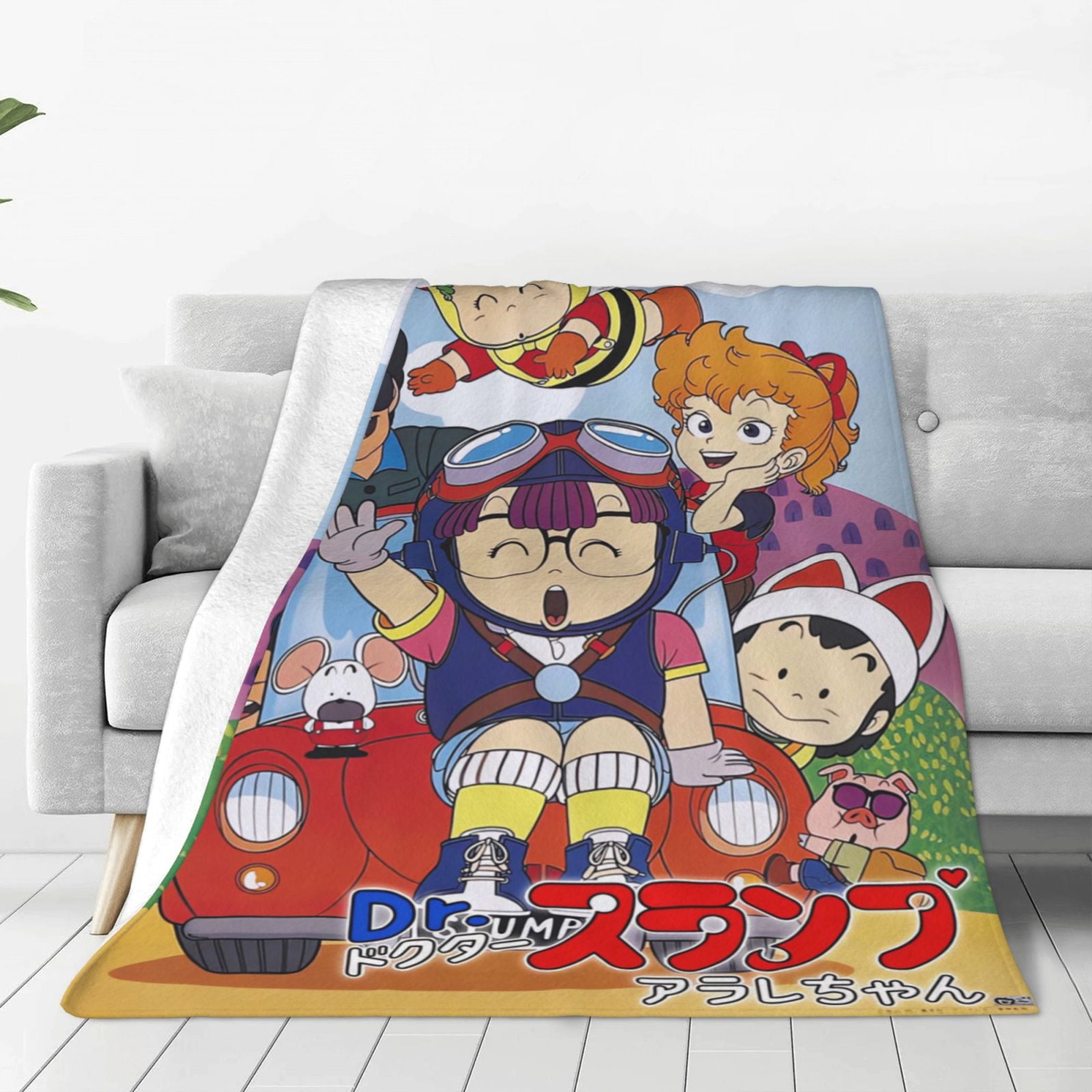 Dr. Slump Arale Norimaki Throw Blanket Couch Bed Sofa Soft Lightweight ...