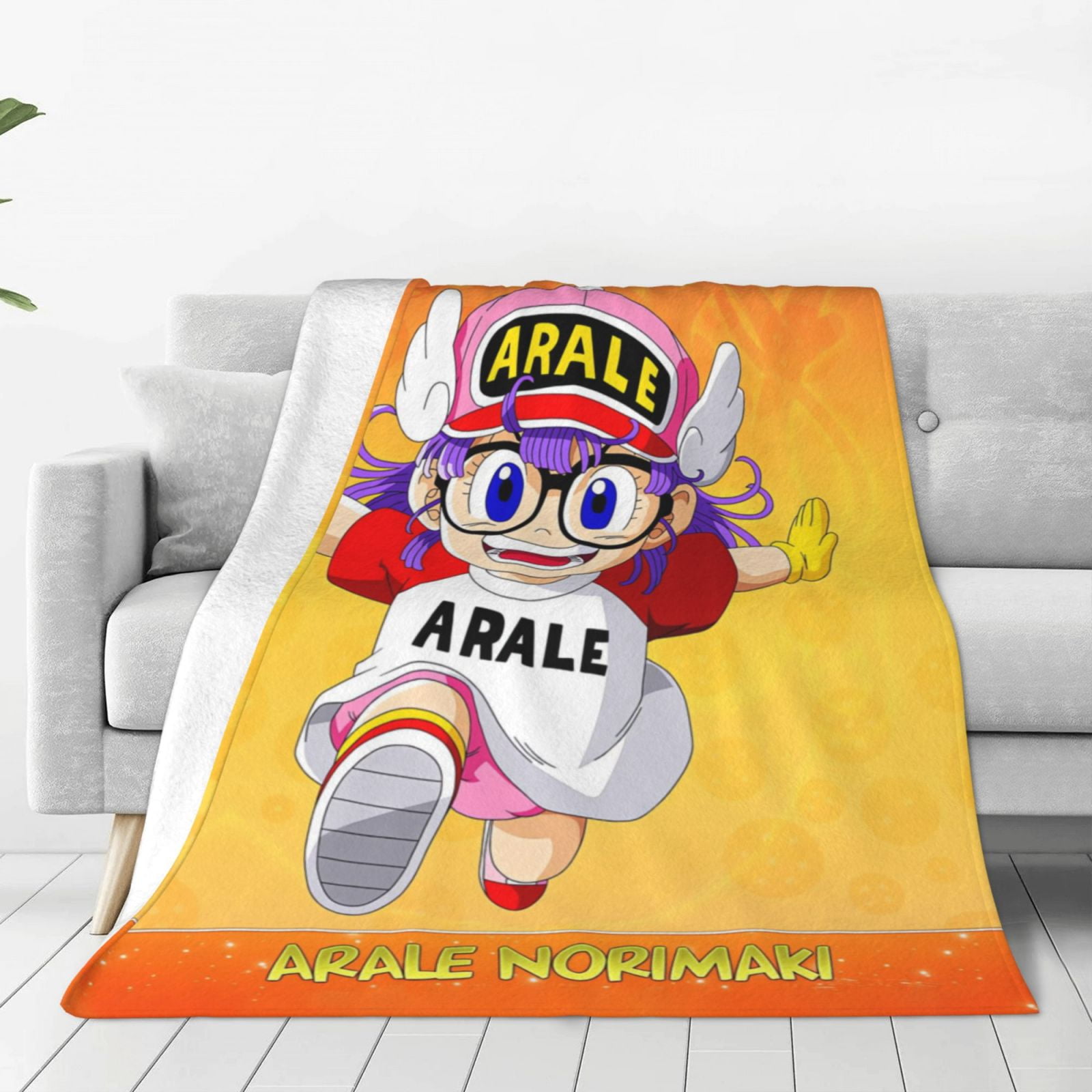 Dr. Slump Arale Norimaki Throw Blanket Couch Bed Sofa Soft Lightweight ...