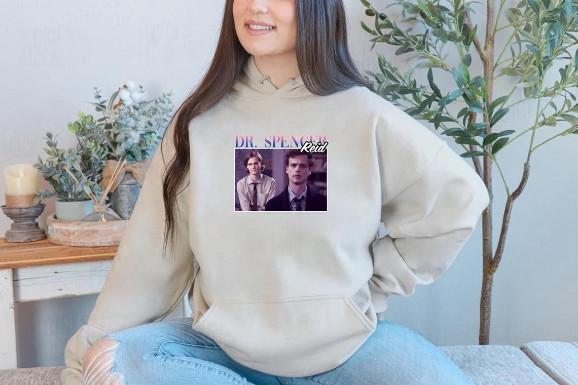 Dr Spencer Reid Hoodie Criminal Minds Genius FBI 90s Style Fan, for men ...