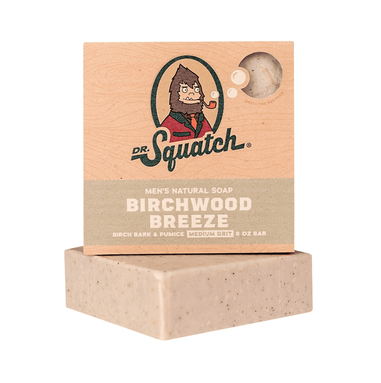 Dr. Squatch All Natural Bar Soap for Men, Medium Grit, Birchwood Breeze ...