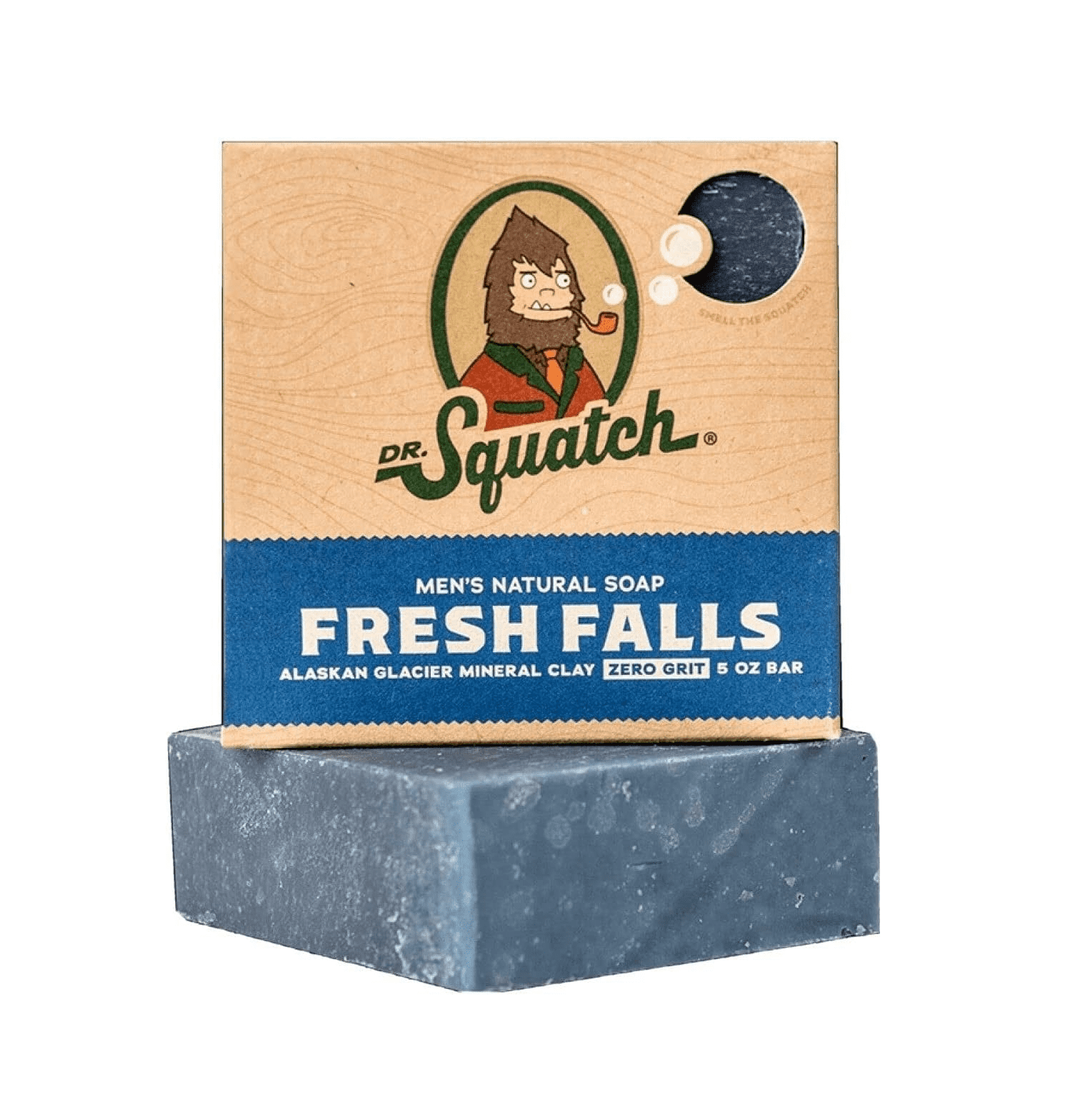 Dr. Squatch All Natural Bar Soap for Men, Zero Grit, Fresh Falls, 5 oz ...