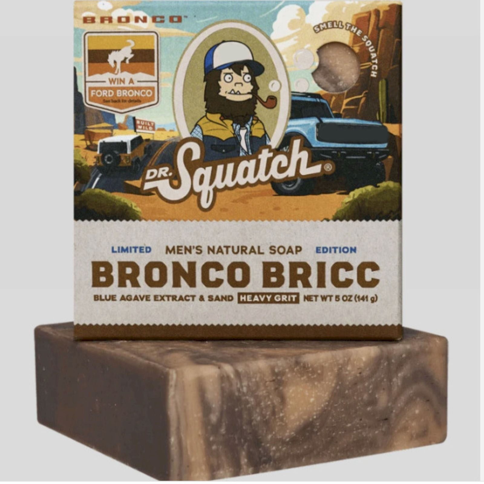 Dr.Squatch Bronco Bricc Limited Edition Natural Body Soap Heavy Grit ...