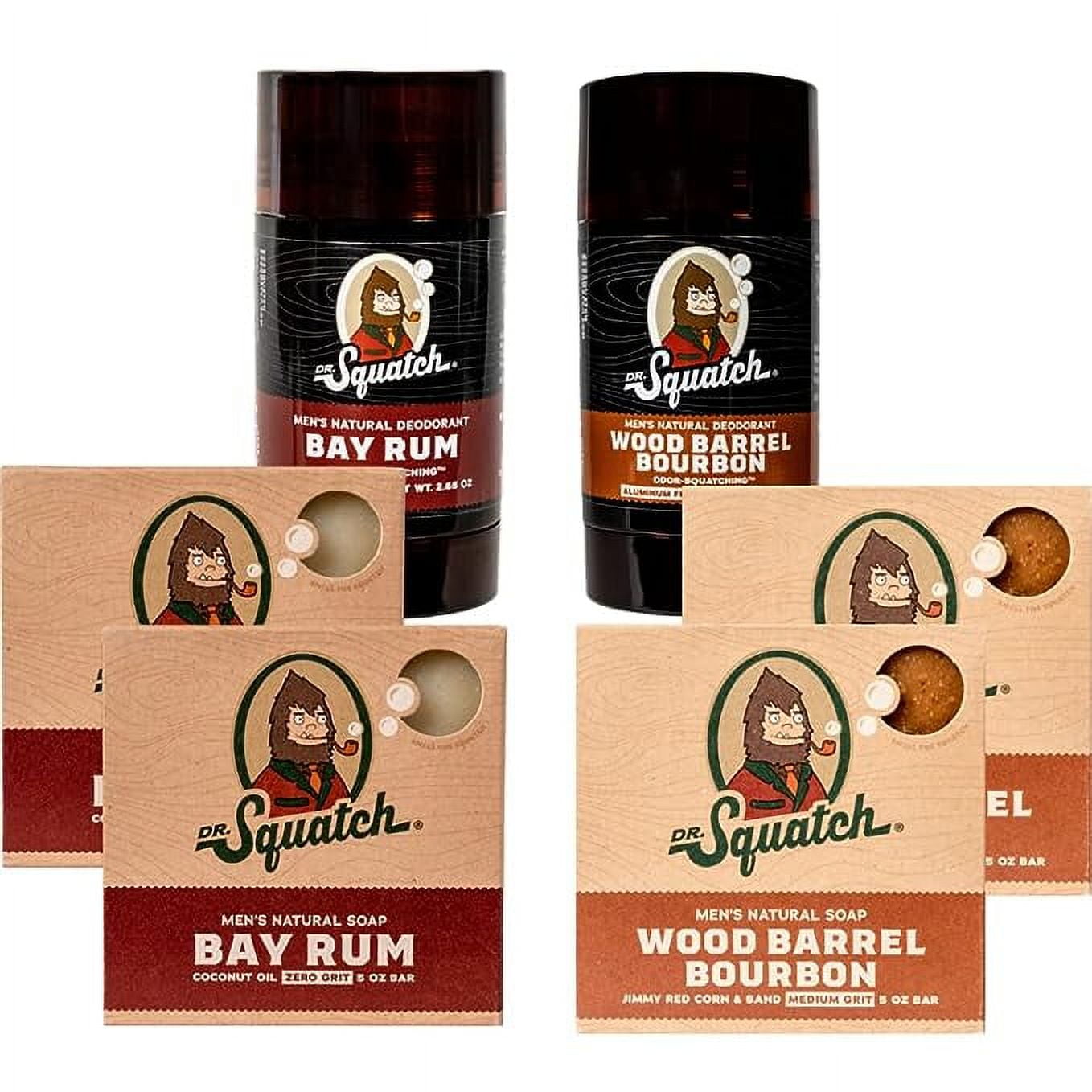 Dr Squatch Manly Soap And Deodorant Variety Pack Handmade With
