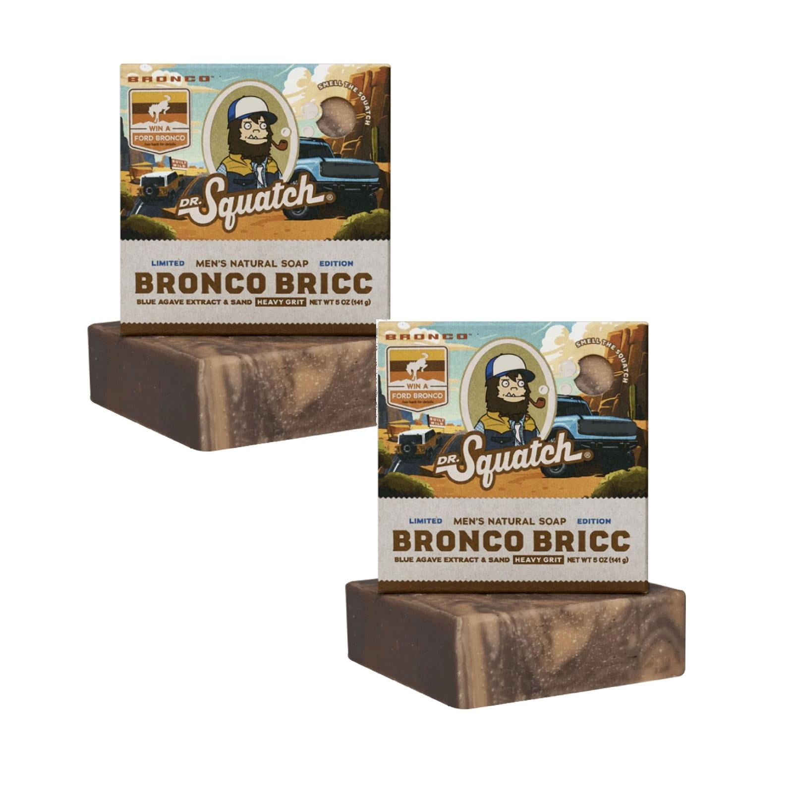 Dr. Squatch Men's Bronco Bricc 5 oz Natural Bar Soap - Adventure-Ready ...