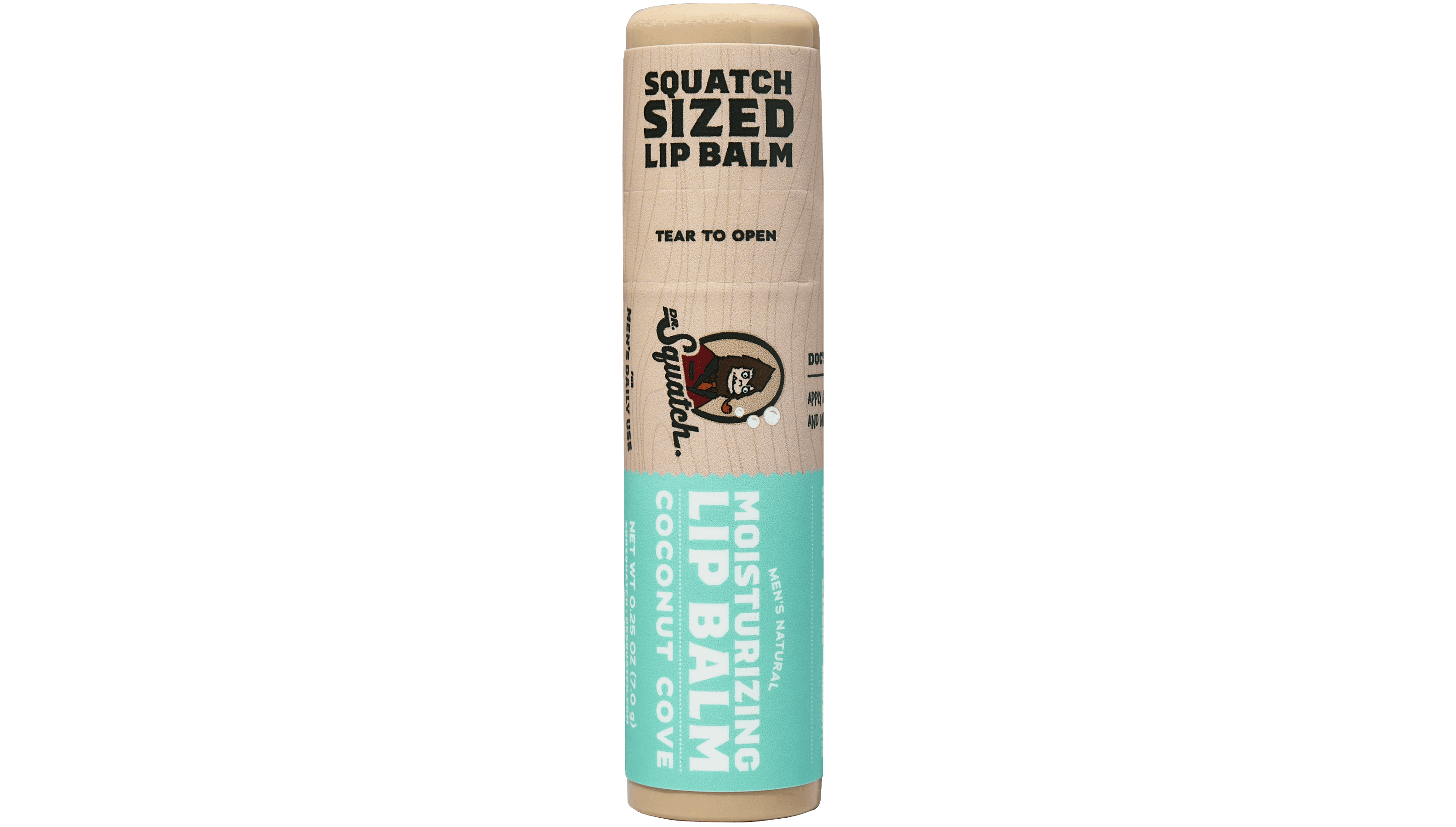 Dr. Squatch Moisturizing Natural Lip Balm, Coconut Cove, 0.25 oz - Walmart.com