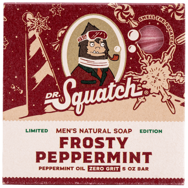 Dr. Squatch - Natural Bar Soap - Frosty Peppermint - Limited Scent - 5 ...