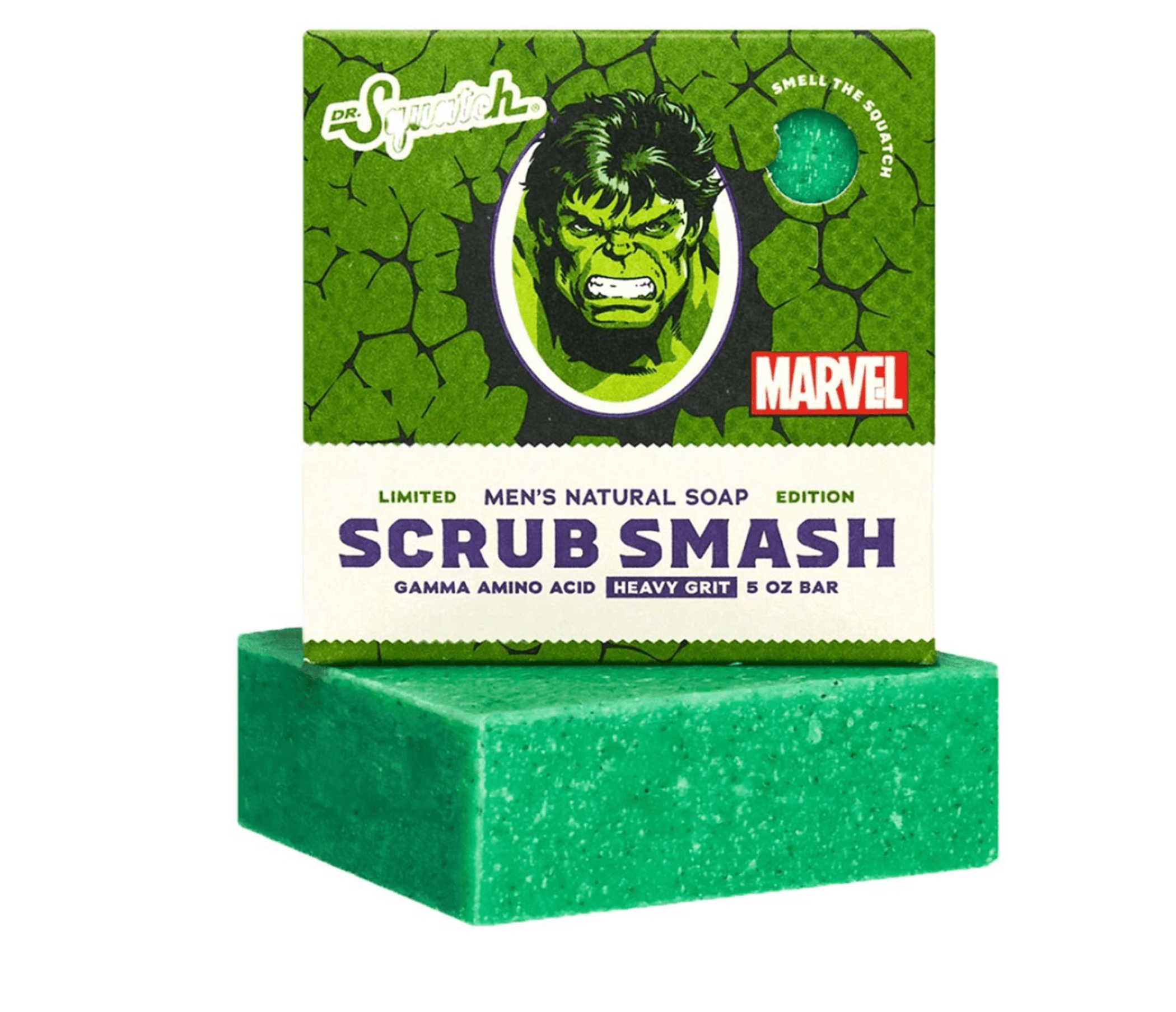 Dr. Squatch Natural Bar Soap Scrub Smash (Hulk) for Men, 5 oz, 6-Pack ...