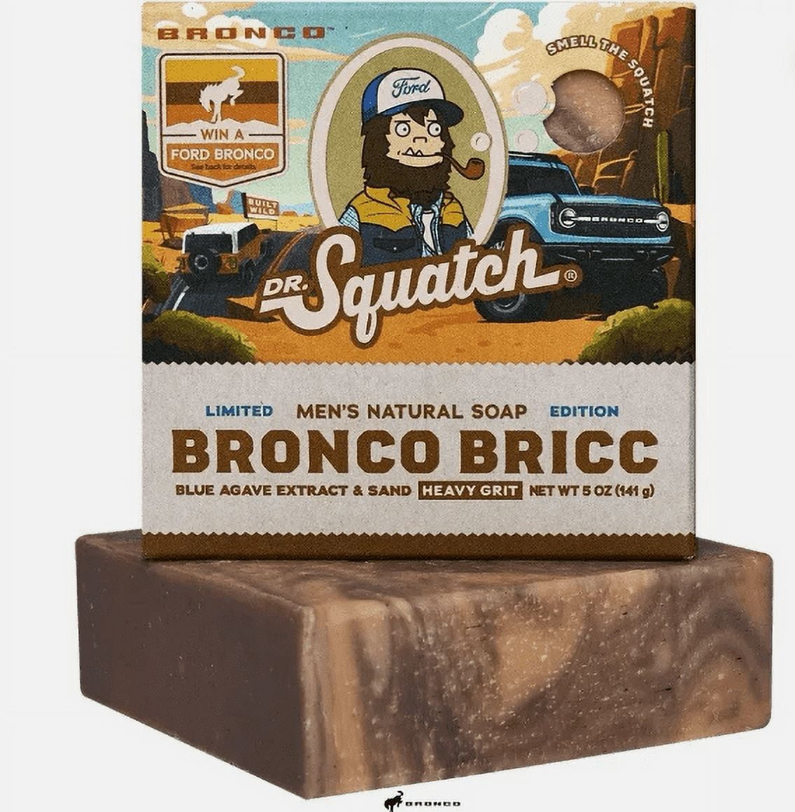Dr. Squatch Natural Bar Soap for All Skin Types, Bronco Bricc, 5 oz - Walmart.com