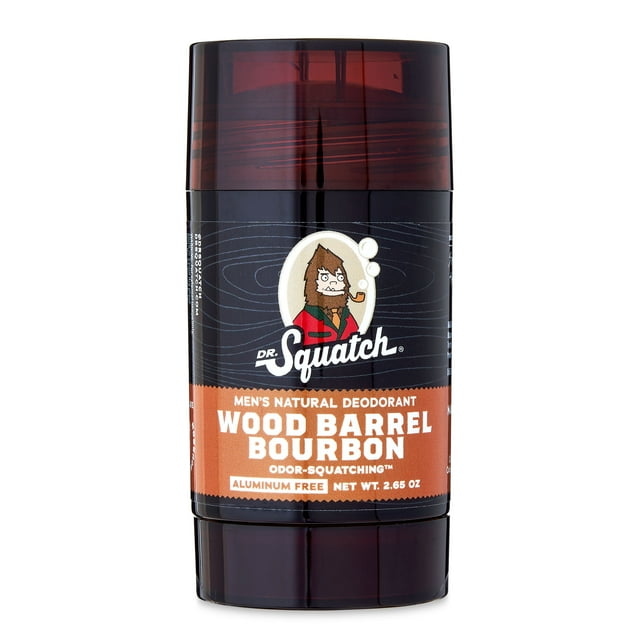 Dr. Squatch Natural Deodorant, Wood Barrel Bourbon, 2.65 oz - Walmart.com
