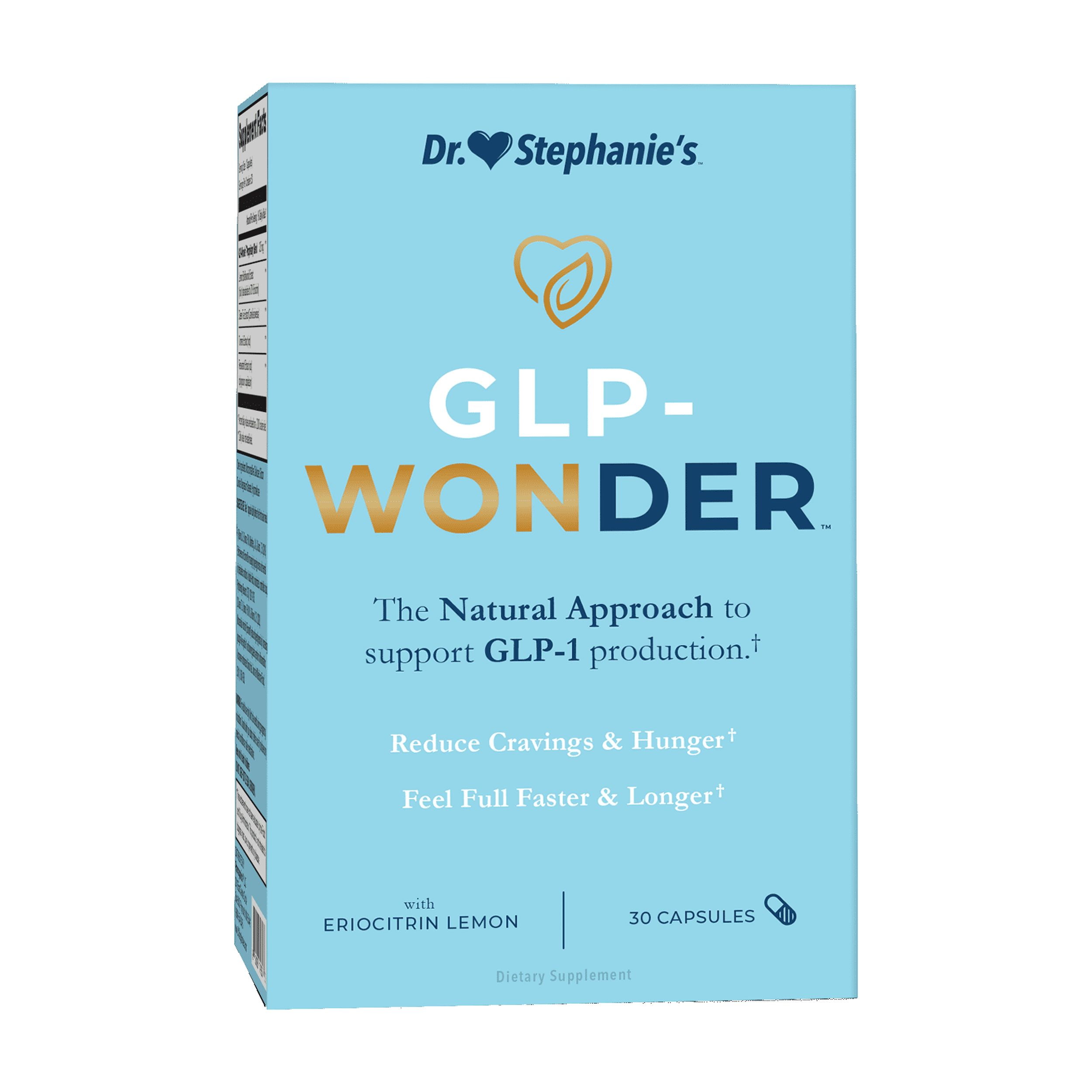 Dr. Stephanie's GLP-Wonder, Natural Weight Support, 30 Count Supplement ...