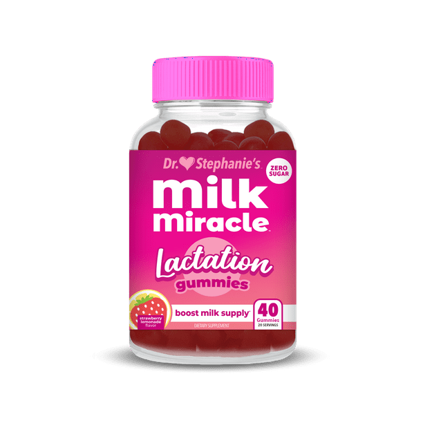 Dr. Stephanie's Milk Miracle Lactation Gummies, Sugar-Free Gummies to ...