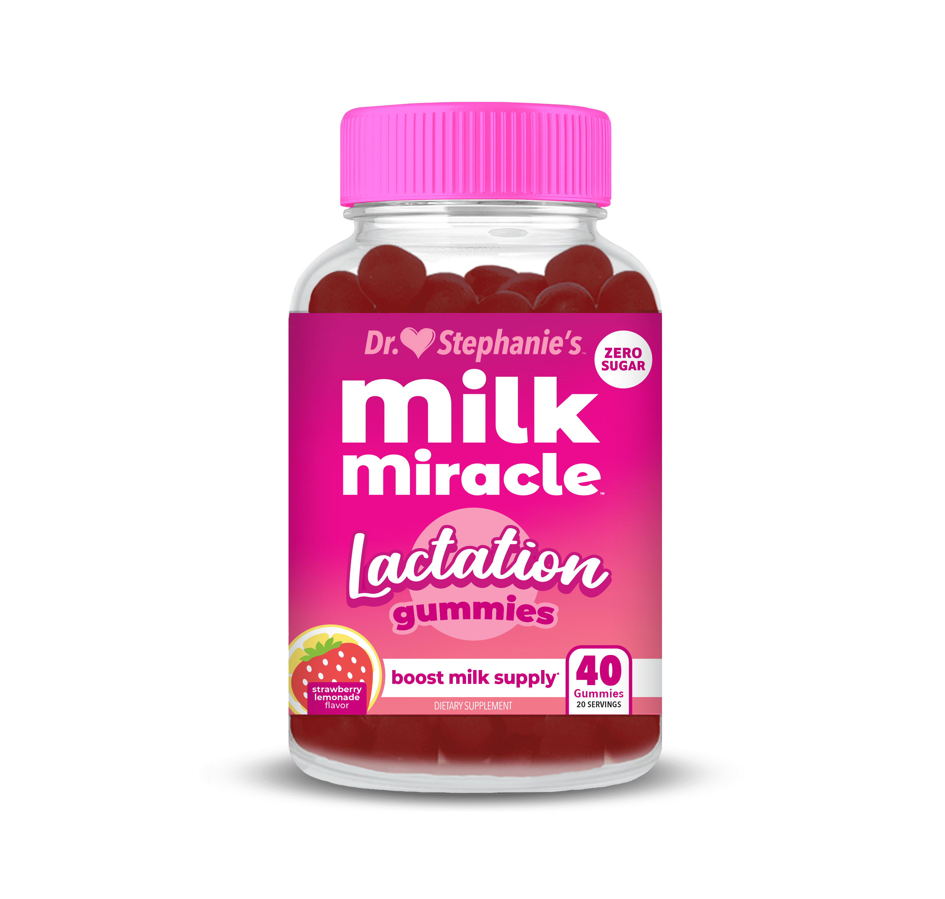 Dr. Stephanie'ss Milk Miracle Lactation Gummies, Sugar-Free Gummies to ...