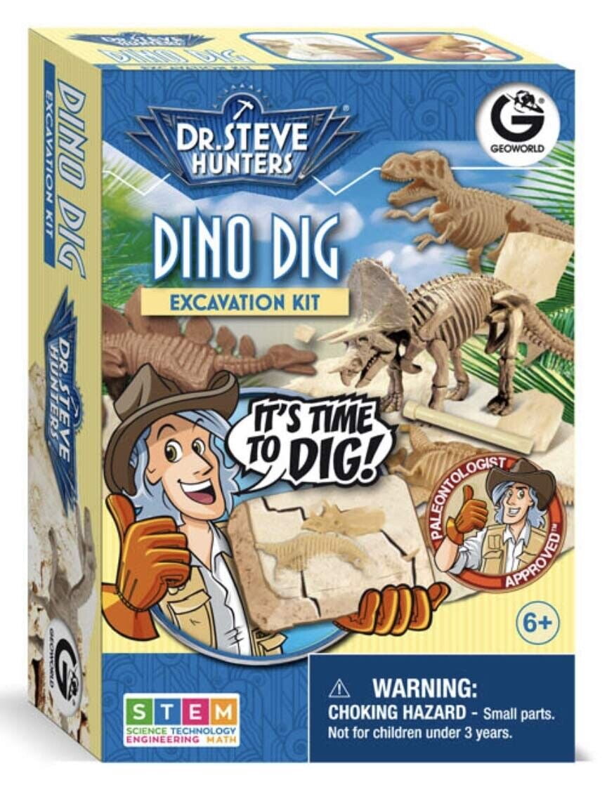 Dr. Steve Hunters Dino Dig STEM Excavation Kit Ages 6+ Small NEW ...