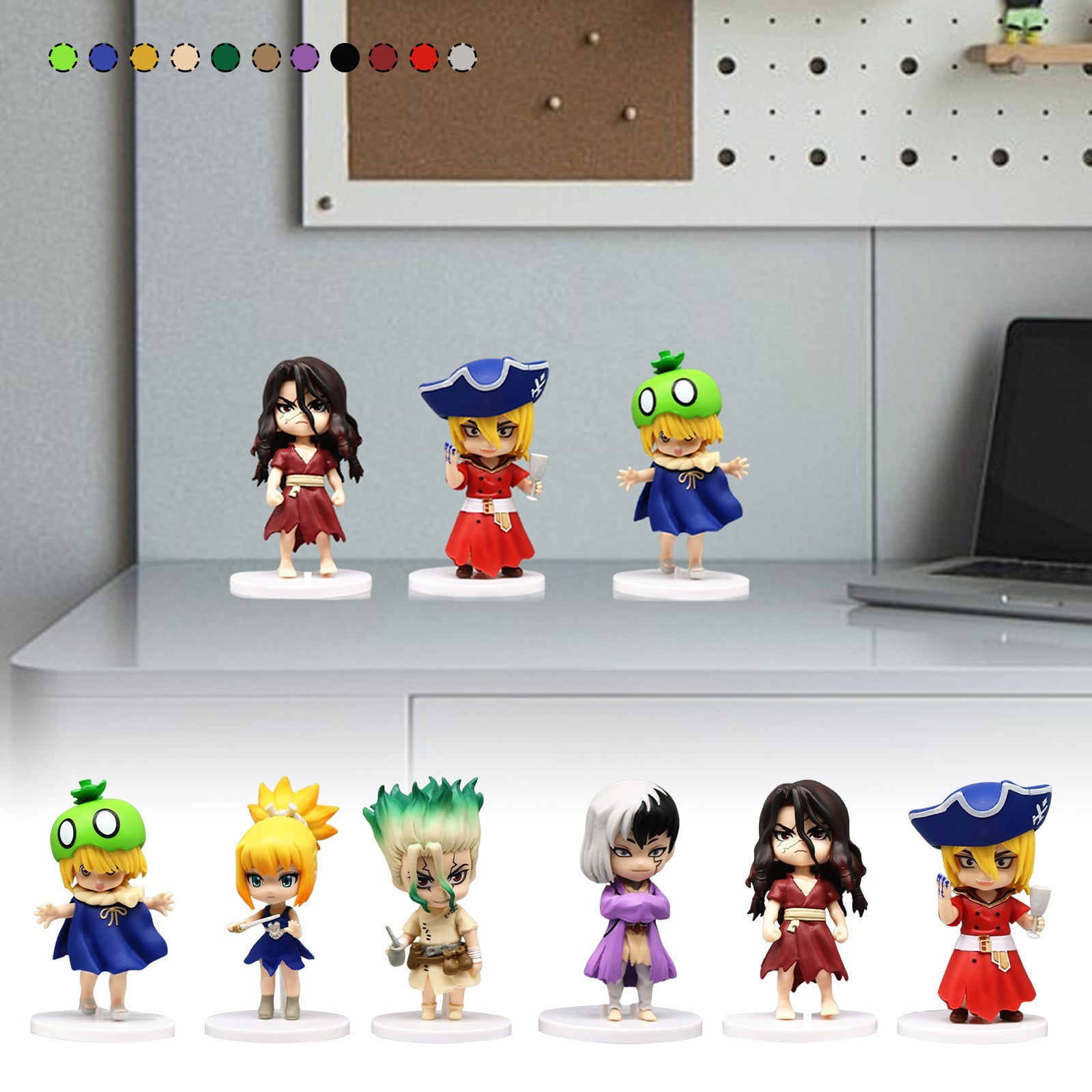 Dr. Stone Figure Toys 6PCS Dr Stone Merch, 2025 New Dr Stone Handmade ...