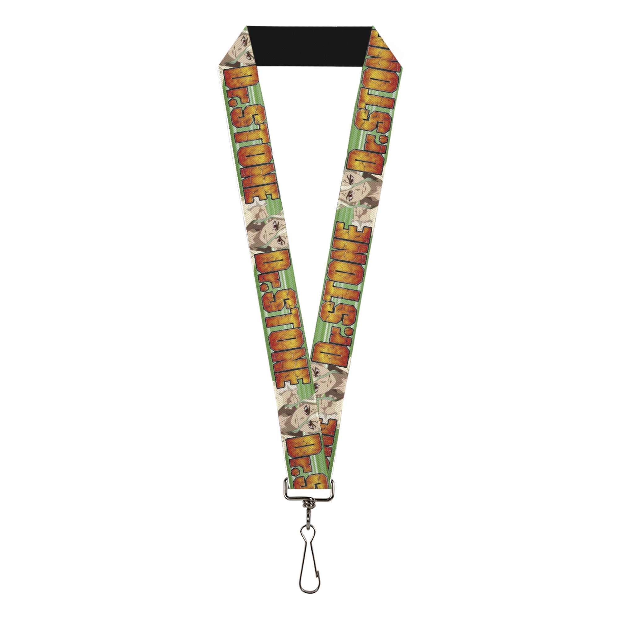 Dr. Stone Lanyard, Dr Stone Title Logo and Suika Face Close Up Greens ...