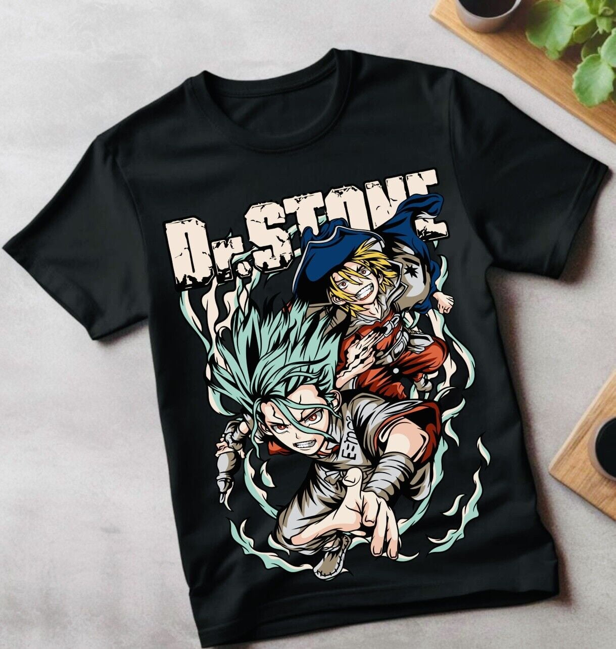 Dr. Stone T-Shirt Senku Ishigami Ryusui Asagiri Seiyuu Vintage Shirt ...