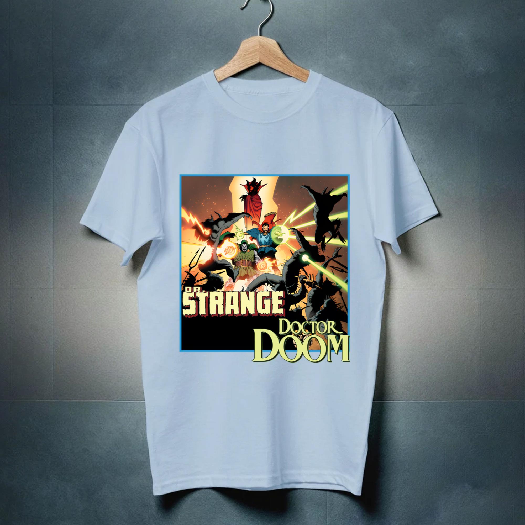Dr Strange & Doctor Doom T-Shirt - Marvel Comics - Mike Mignola Art ...