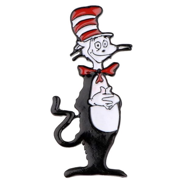 Dr. Suess Cat In The Hat Character Figure 1 Inch Tall Enamel Metal Pin ...