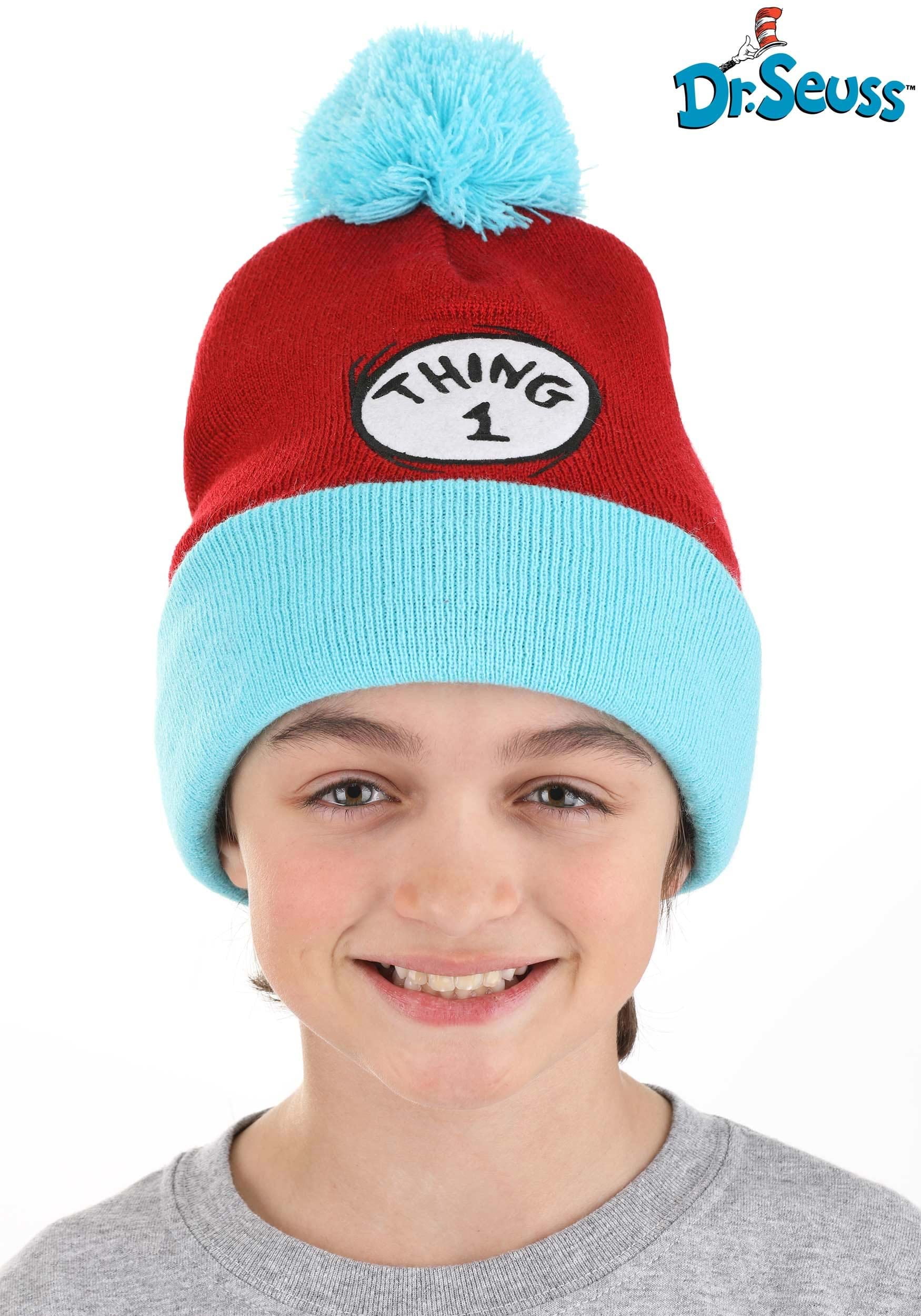 Dr. Suess Thing 1 Pom Beanie - Walmart.com