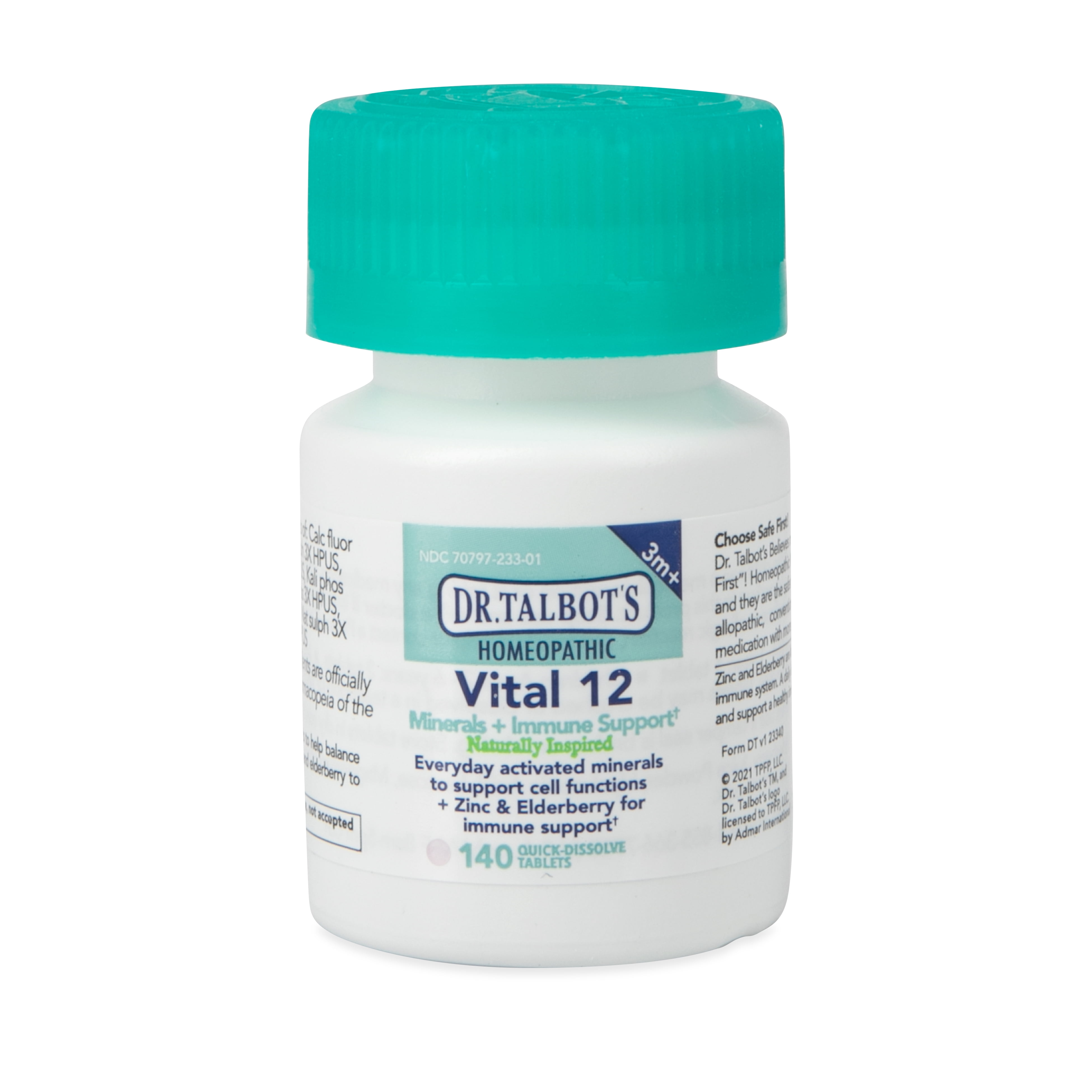 Dr. Talbot's Homeopathic Vital 12, Minerals and Immune Support with ...
