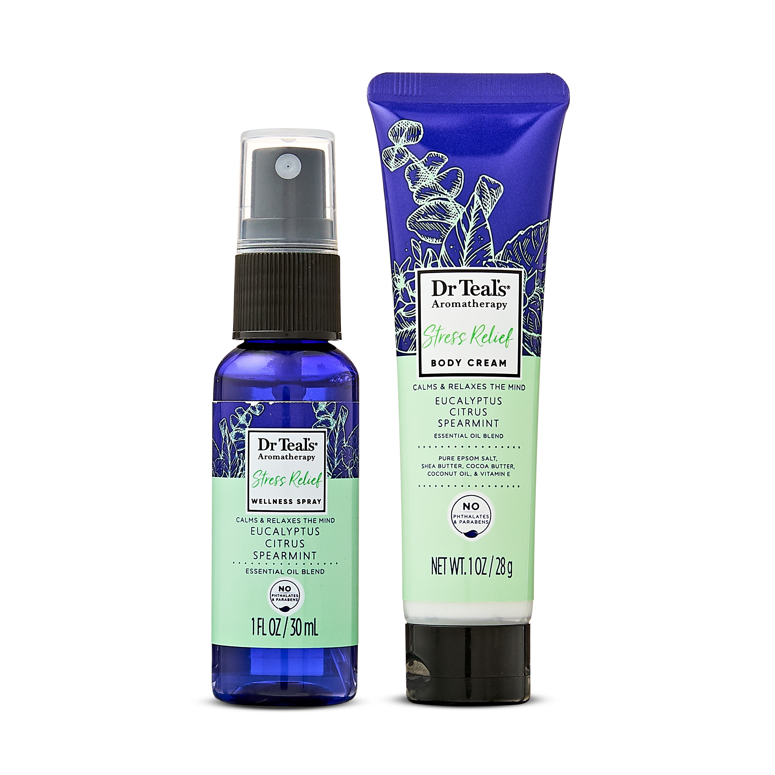Dr Teals Aromatherapy Stress Relief Sampler set, 2 Pieces - Walmart.com