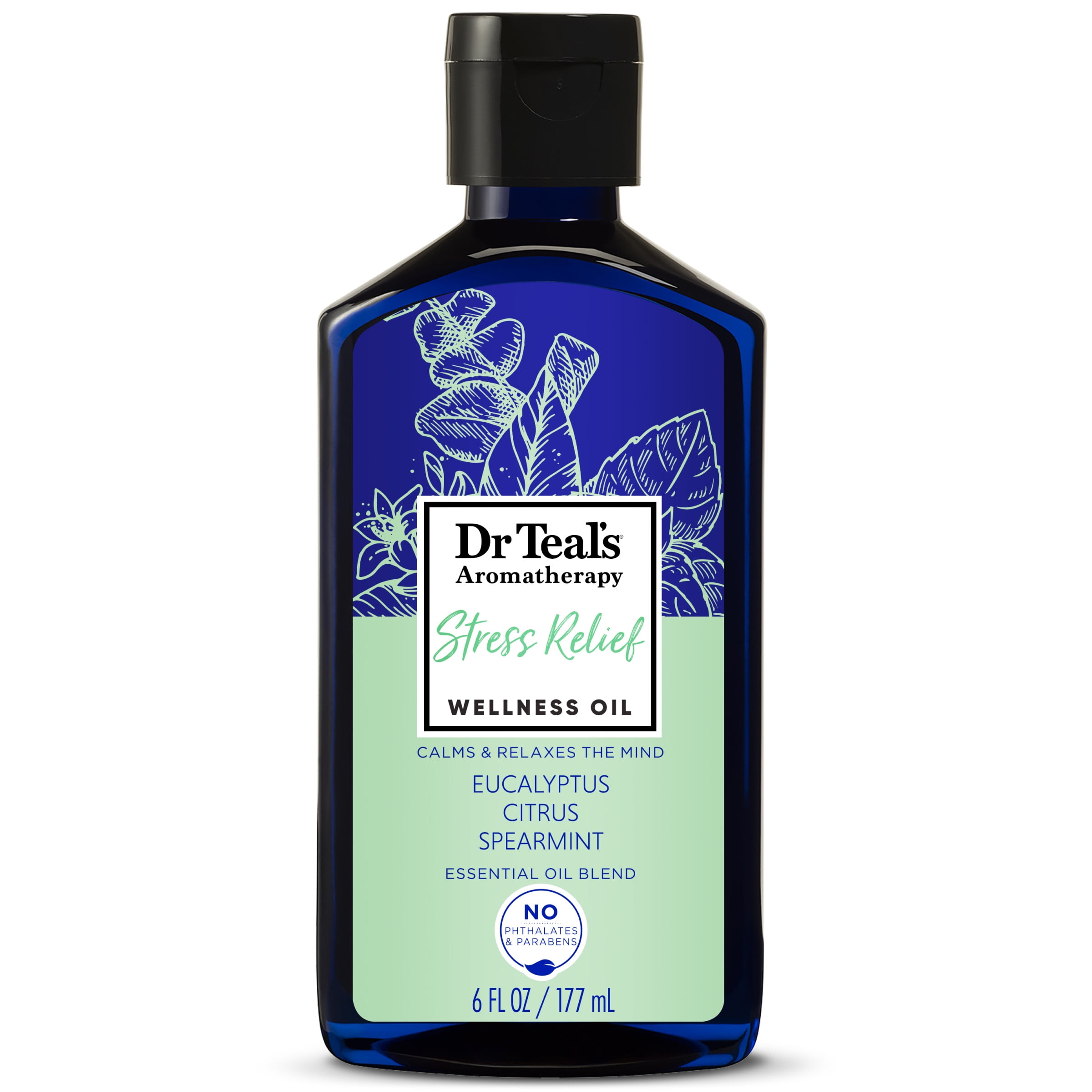Dr Teal's Aromatherapy Stress Relief Wellness Oil, with Eucalyptus ...