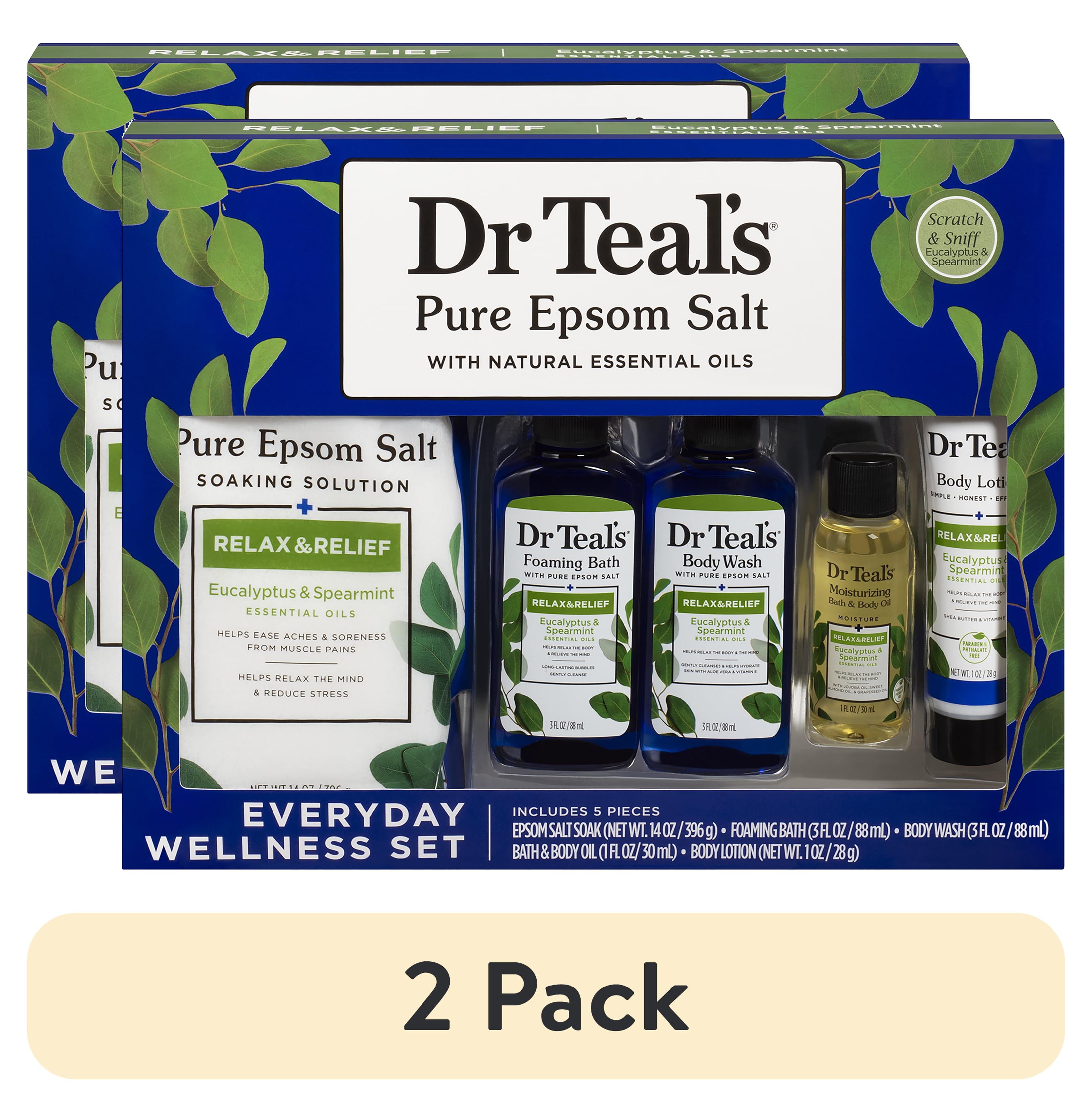 Brandclub - (2 pack) Dr Teal's Everyday Wellness Set, Eucalyptus and ...