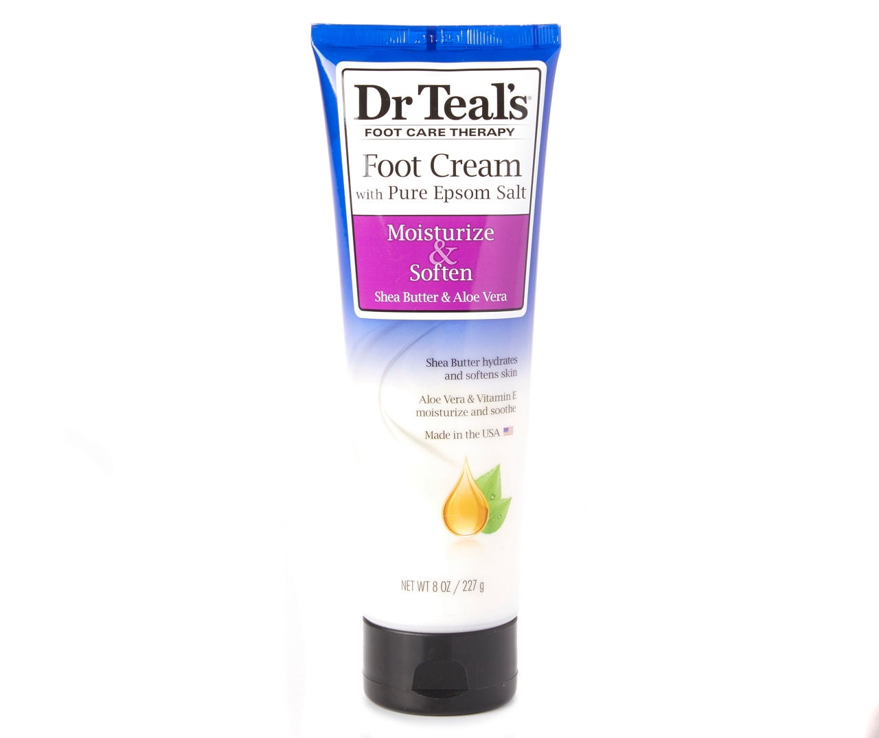 Dr Teal's Foot Care Therapy Foot Cream with Pure Epsom Salt, 8 Oz ...