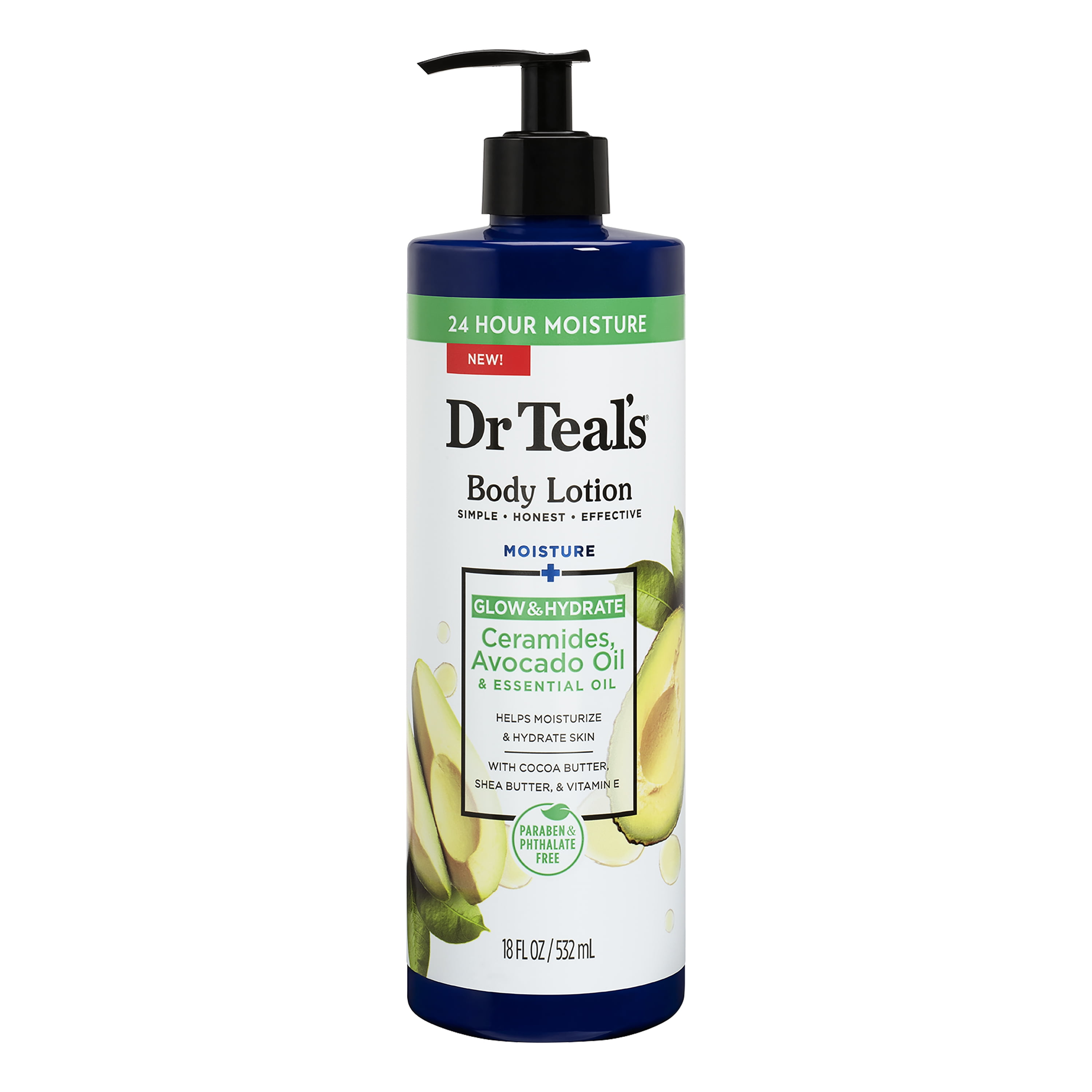 Brandclub - Dr Teal's Glow & Hydrate Body Lotion with Ceramides & Avocado Oil, 18 fl oz