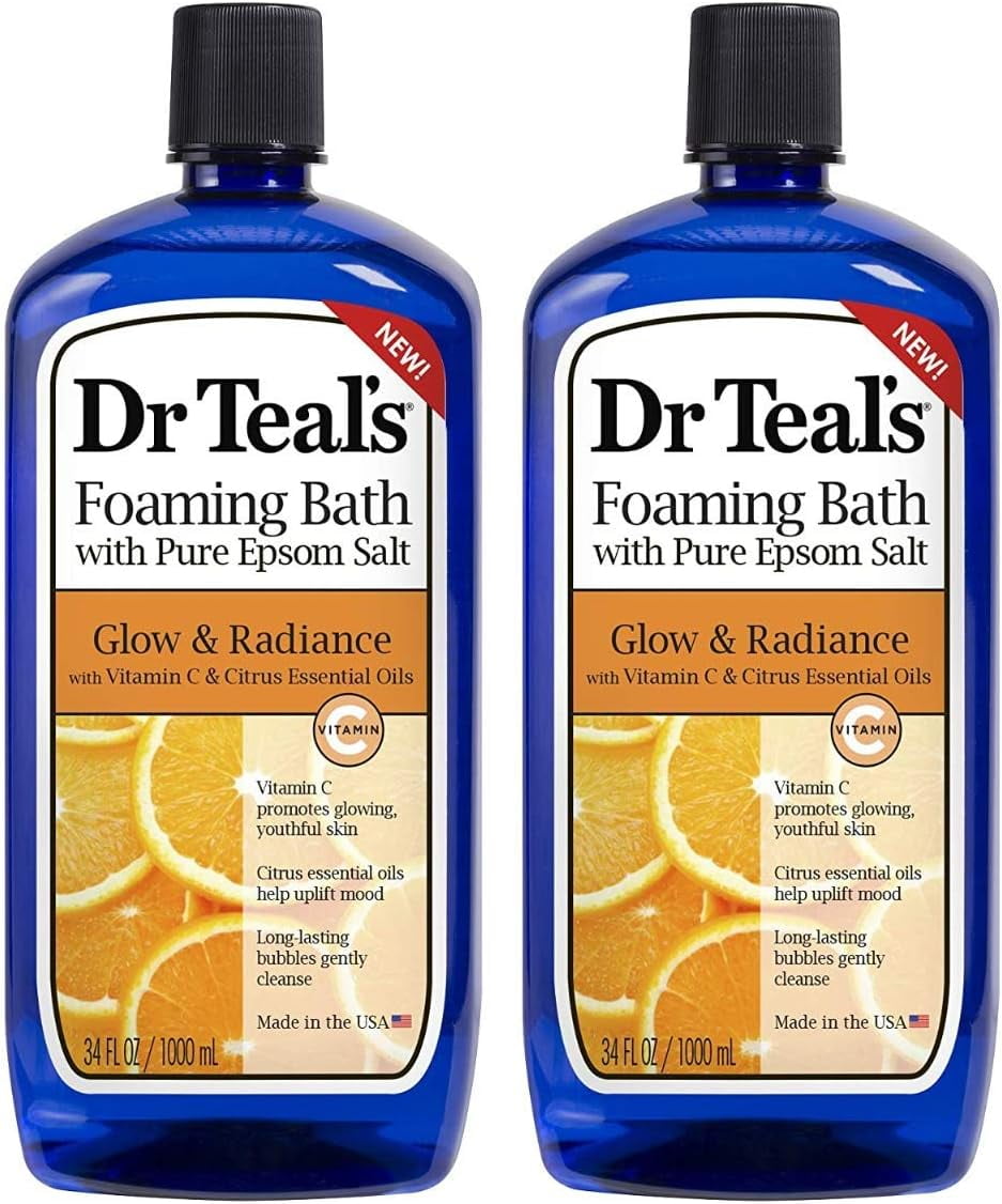 Dr. Teal's Glow & Radiance with Vitamin C & Citrus Essential Oils ...