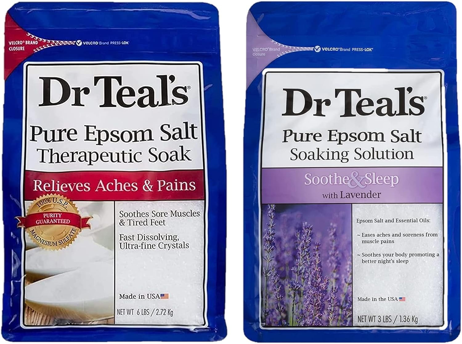 Dr. Teal's Pain Relief Variety Gift Set - Unscented Therapeutic Soak ...