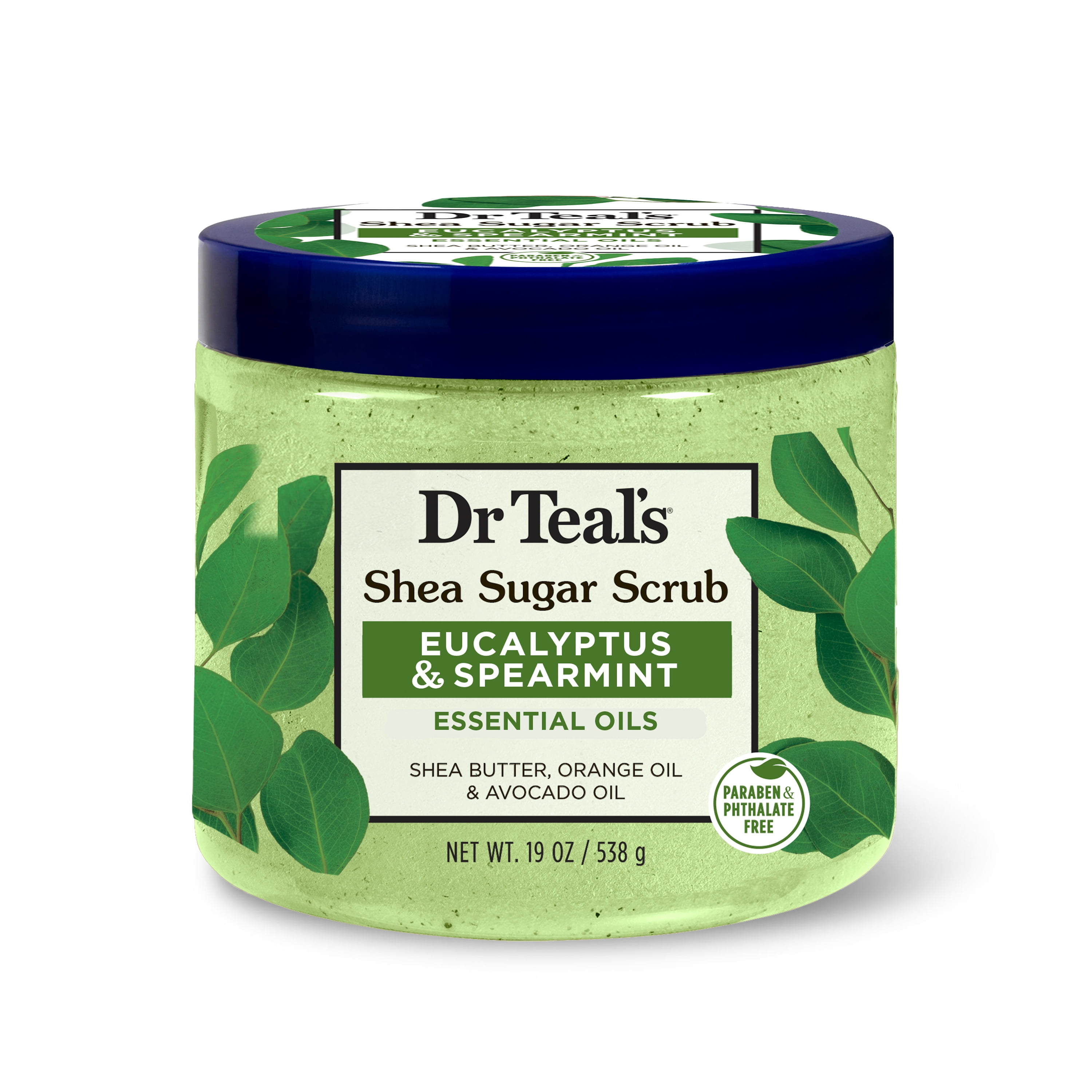 Dr Teal's Shea Sugar Body Scrub with Eucalyptus and Spearmint Essential ...