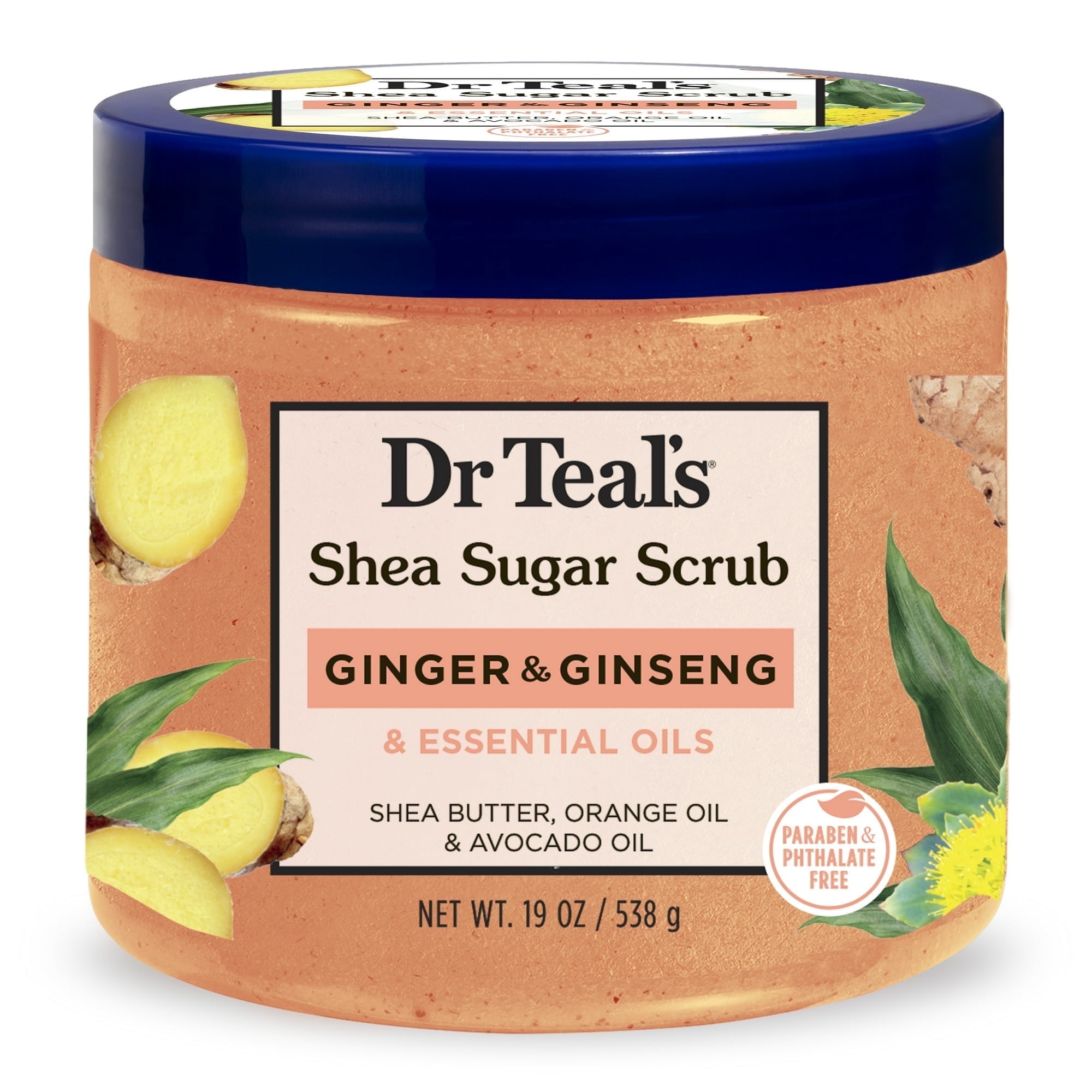 Dr Teal's Shea Sugar Body Scrub with Ginger, Ginseng & Essential Oil ...