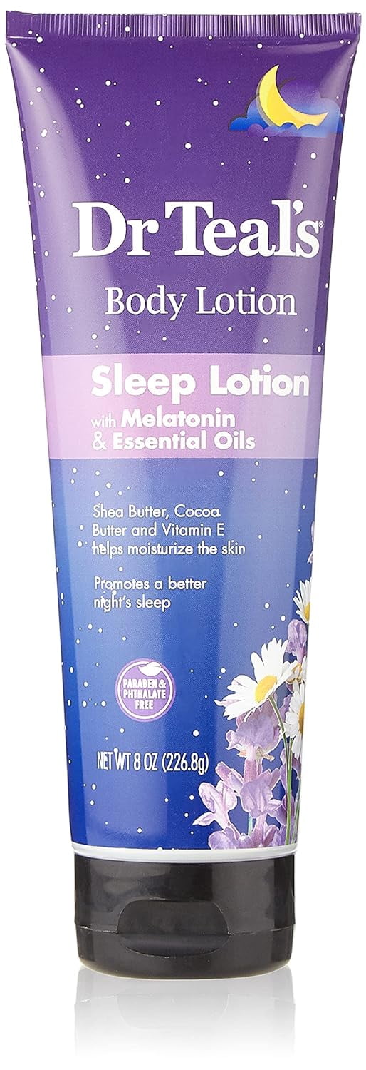Dr Teal's Sleep Body Lotion, 24-Hour Moisture, with Melatonin, Lavender ...